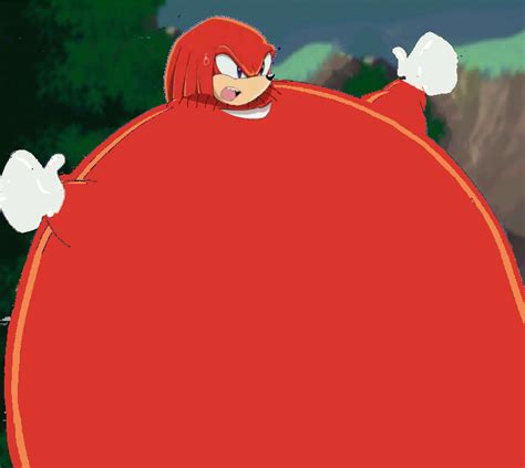 Red Guardian Balloon Inflated Knuckles By Rareinflationfatpics On Deviantart