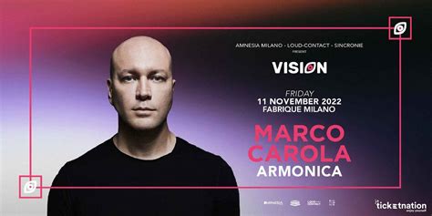 Marco Carola Al Fabrique Milano 11 Novembre 2022 Ticket Biglietti