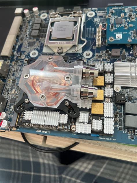 world s only mxm gpu water block and it s french r overclocking