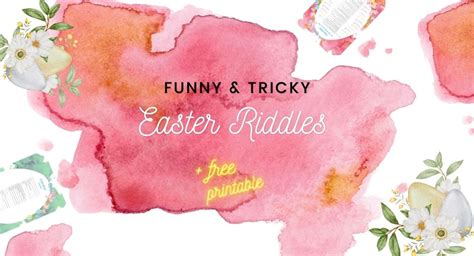 25 Easter Riddles For Adults Free Riddle Easter Game Printable