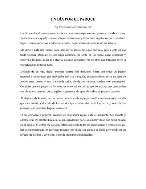 29 Mauricio Teoe Tarea 3 Un DÍa Por El Parque Por Trejo Moreno Jorge Mauricio Un Día Me