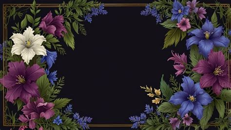 Darkthemed Floral Borders Images Free Download On Freepik