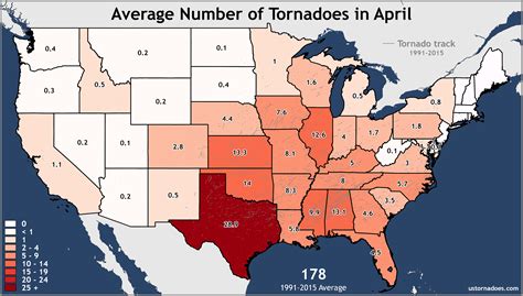 State Tornado Rankings