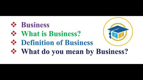 Business What Is Business Definition Of Business What Do You