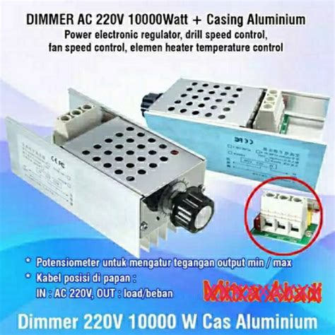 Jual Dimer Ac 220 Vac 10000 Watt Casing Aluminium Jakarta Barat Witec Tokopedia