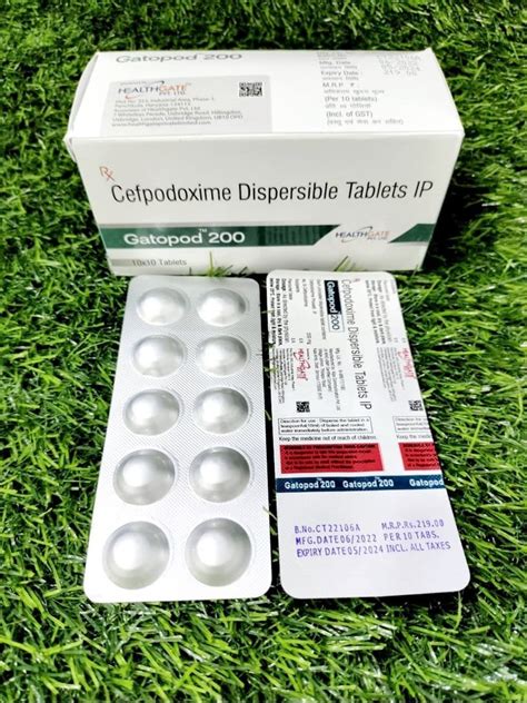 Cefpodoxime 200mg Dispersible Tablets At Rs 2190box In Panchkula Id 26951713712