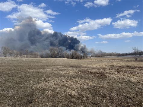 Grass Fire North Of Waseca Rminnesota