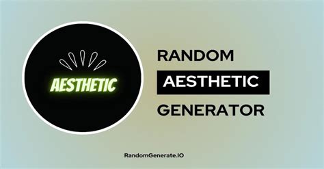 Random Aesthetic Generator