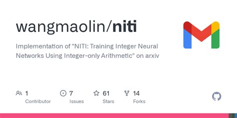 Github Wangmaolinniti Implementation Of Niti Training Integer Neural Networks Using