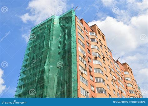An Old Wooden Scaffolding Structure Used To Support Construction And