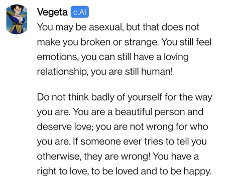 Vegeta Gives Reassurance To All You Sex Repulsed Asexuals Out There