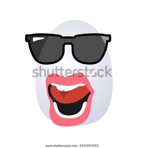 Cartoon Egg Glasses Illustration On Theme Stock Vector Royalty Free 1945093492 Shutterstock