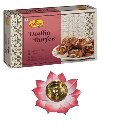 Haldirams Nagpur Dodha Burfee 500g With Medium Diya
