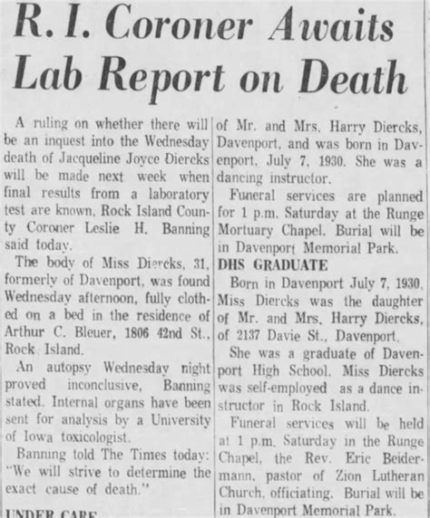 Jacqueline Joyce Diercks 1930 1961 Find A Grave Memorial