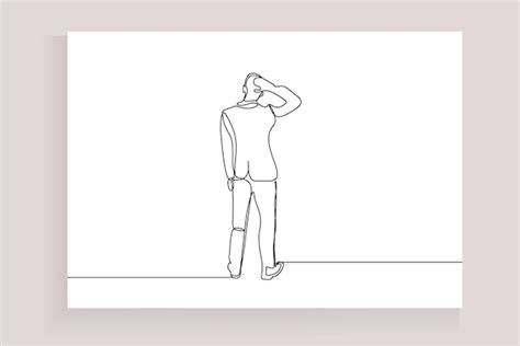 Premium Vector Thinking Worried Businessman Trying To Make A Decision