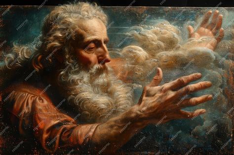 premium photo divine creation narrative biblical concept of god