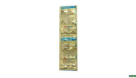 Buy Delisprin 75mg 14 Tablets Online At Best Prices Wellness Forever