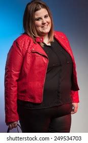 Plus Size Model Posing Studio Stock Photo Shutterstock