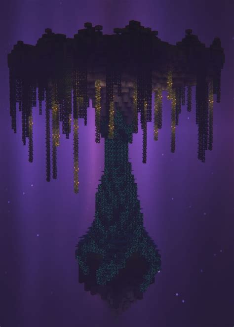 Mystical Enderman Farm Minecraft Projects Diy Minecraft Minecraft