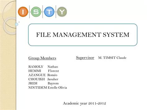 PPT FILE MANAGEMENT SYSTEM PowerPoint Presentation Free Download ID 2747372