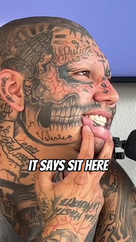 Mexican Gangster Face Tattoos Mexican Mafia Tattoo Etsy