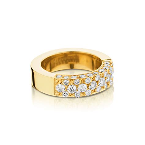 18kt Yellow Gold Diamond Band 150ct Tw Brilliant Cut Diamonds Van