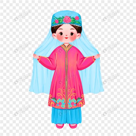 回族女孩元素素材下载 正版素材402192365 摄图网