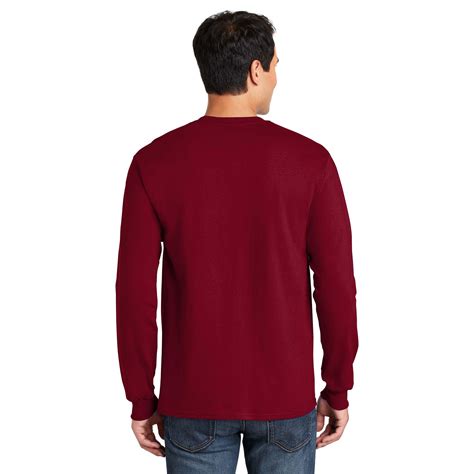 Gildan G2400 Ultra Cotton Long Sleeve T Shirt Cardinal Red Full Source
