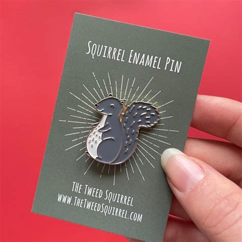 Squirrel Pin Etsy