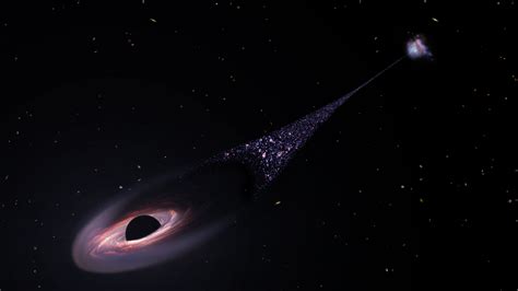 Hubble Sees Possible Runaway Black Hole Creating A Trail Of Stars Nasa Science
