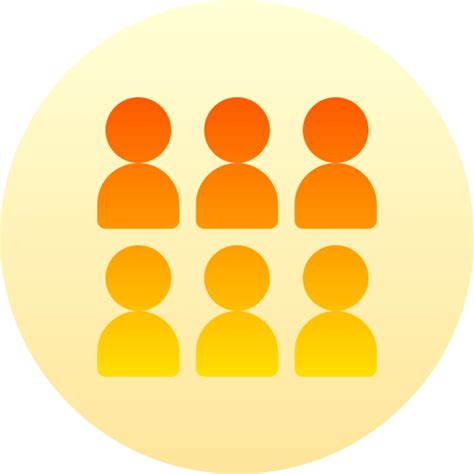Population Basic Gradient Circular Icon