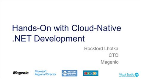 On Demand Workshop Two Days Of Hands On Cloud Native NET Development Visual Studio Live