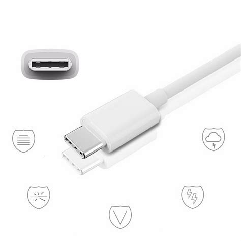 Kabel przewód USB do USB-C Typ-C 200cm 2m (White) | Akcesoria \ Kable ...