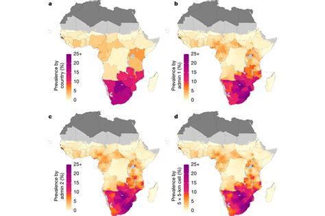 Aids In Africa Map
