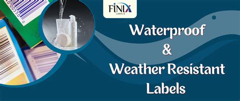 Waterproof And Weather Resistant Labels Finixlabels