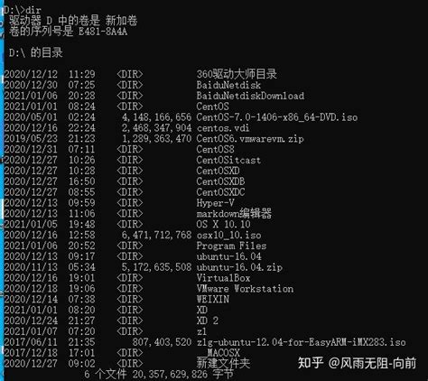 Windows 学习在cmd目录查看当前目录下的文件命令dir 知乎