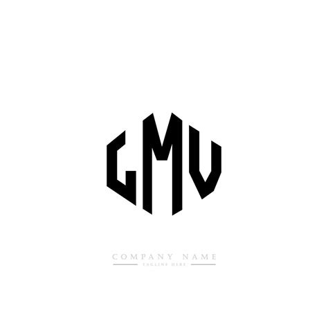 Lmv Letter Logo Design With Polygon Shape Lmv Polygon And Cube Shape Logo Design Lmv Hexagon
