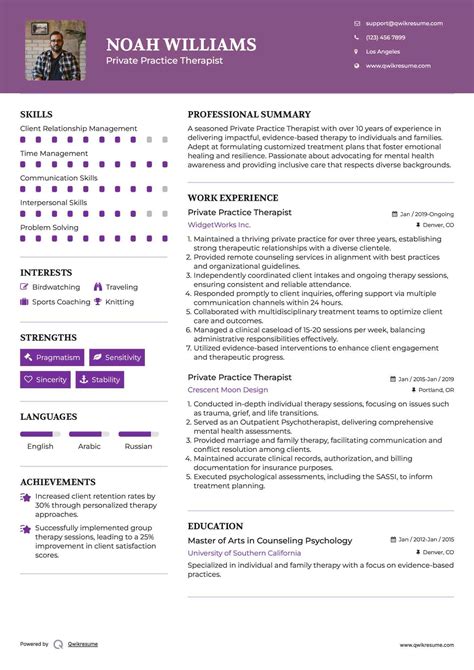 10 Private Practice Therapist Resume Samples And Templates For 2025