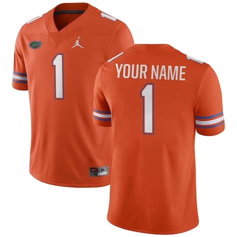 Jordan Brand Florida Gators Orange Custom Game Jersey