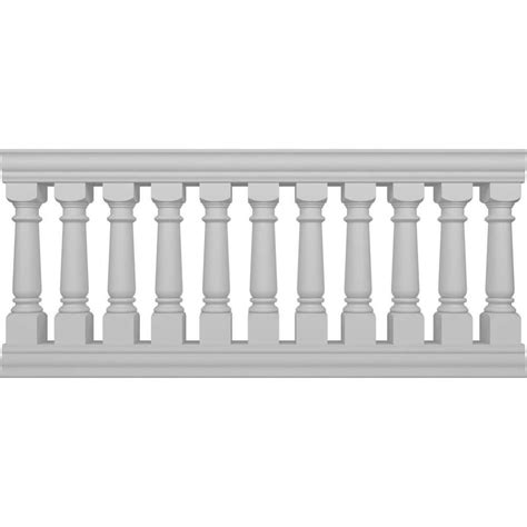 Ekena Millwork Fiberthane Wellington Balustrade 84 In L X 40 In H