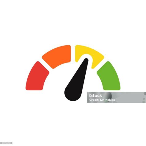 Speedometer Icon Speed Indicator Internet Car Speed Performance Concept