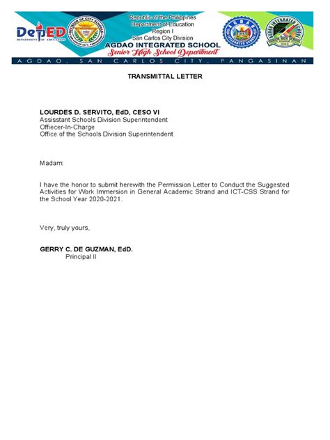 Action Plan Letter Pdf