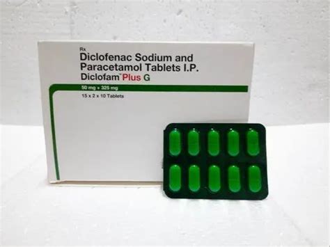 Diclofam Plus Green At ₹ 2761strip Diclofenac Sodium Tablet In
