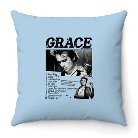 Vintage Jeff Buckley Grace Album Throw Pillows Grace Album Tracklist