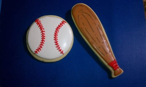 Baseball Cookies Tutorial Bat And Ball By Emmas Sweets