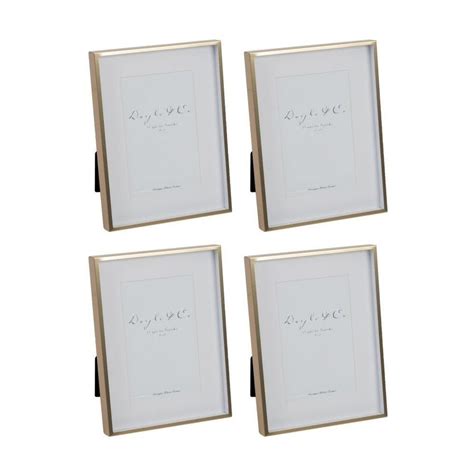 4pk Ss Collective Matte Gold Finish Luxurious Rectangle Photo Frame 4x6