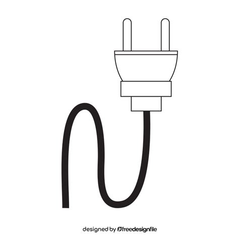 Cable Drawing Black And White Clipart Free Download