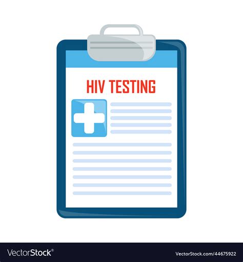 Hiv Testing Aids Royalty Free Vector Image Vectorstock