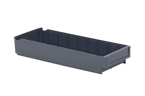 Storage Bin 500x188xh82mm Dark Gray Transoplast