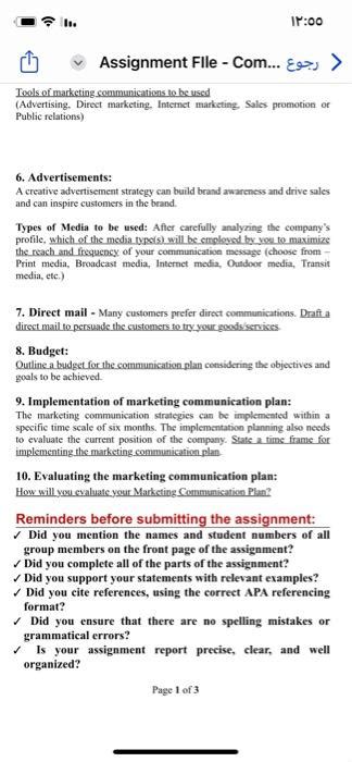 Assignment Theme You Are Required To Devise A